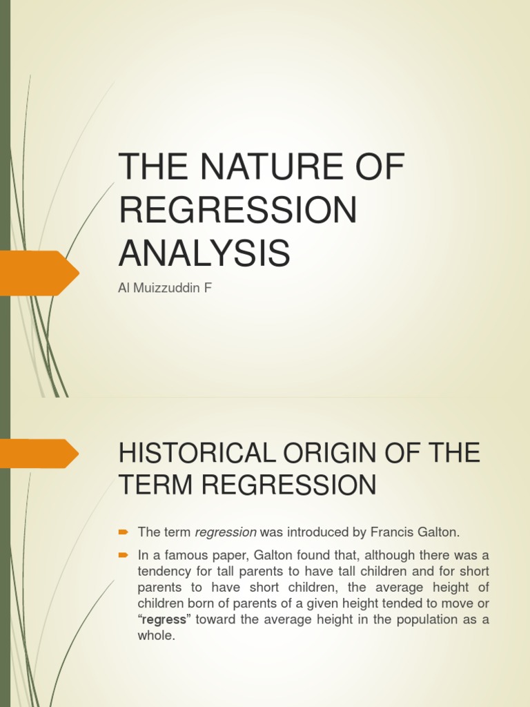 Nature of Regression | PDF | Regression Analysis | Correlation And Dependence