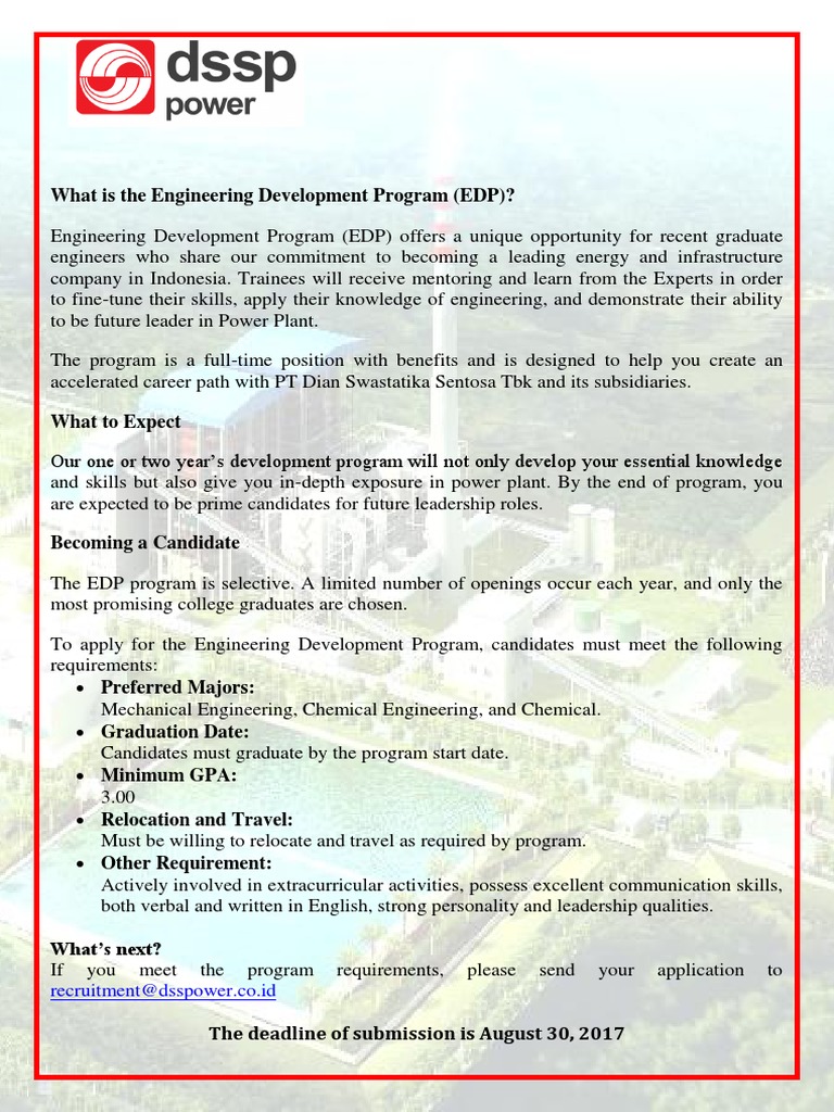 What Is The Engineering Development Program (EDP) ?: Recruitment ...