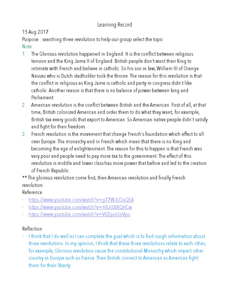 Learning | PDF | American Revolution | George Washington