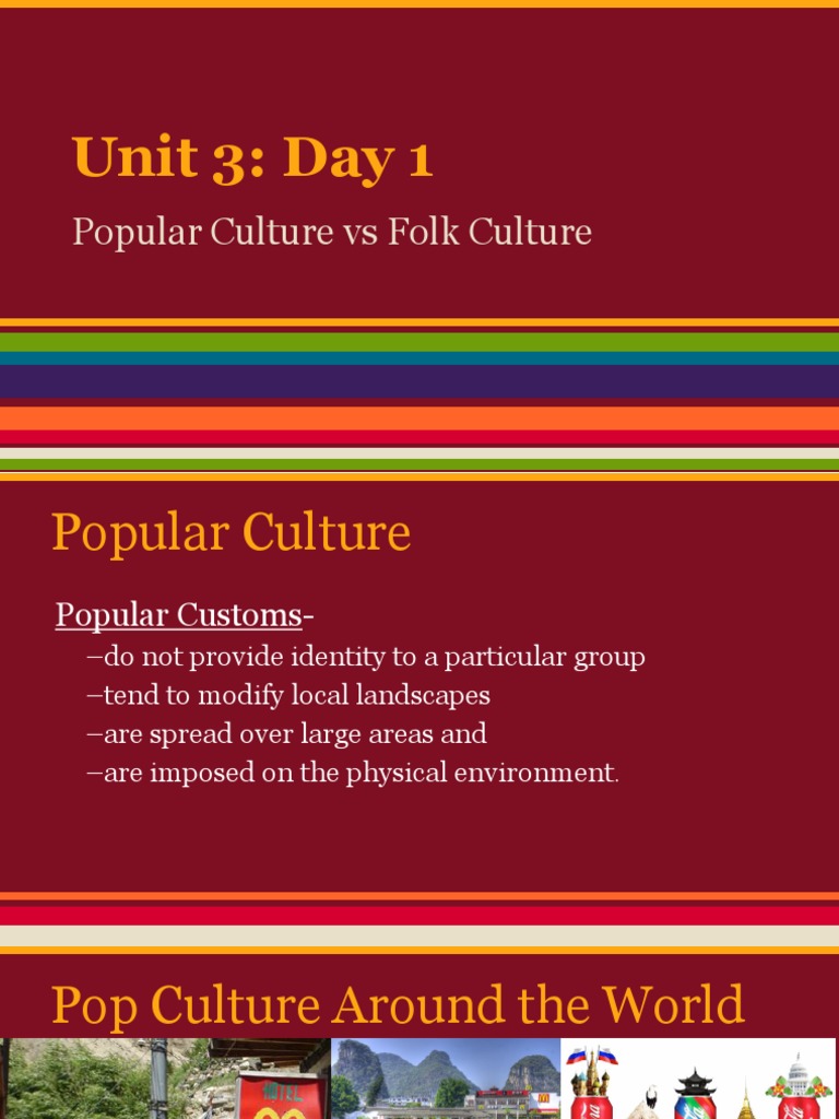 Culture Clash: Pop vs. Folk | PDF | Folklore | Cultural Assimilation