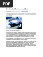 Metode Pencatatan Keuangan Cash Basis Dan Accrual Basis | PDF ...