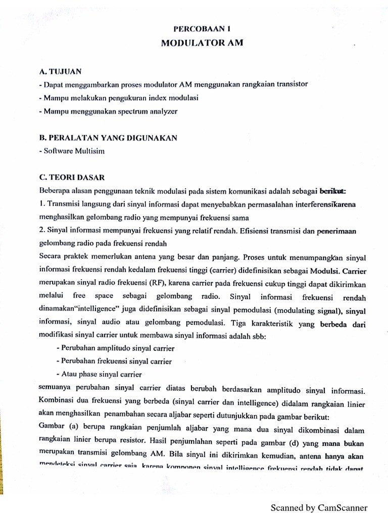 Modul 1 Siskom 2 | PDF
