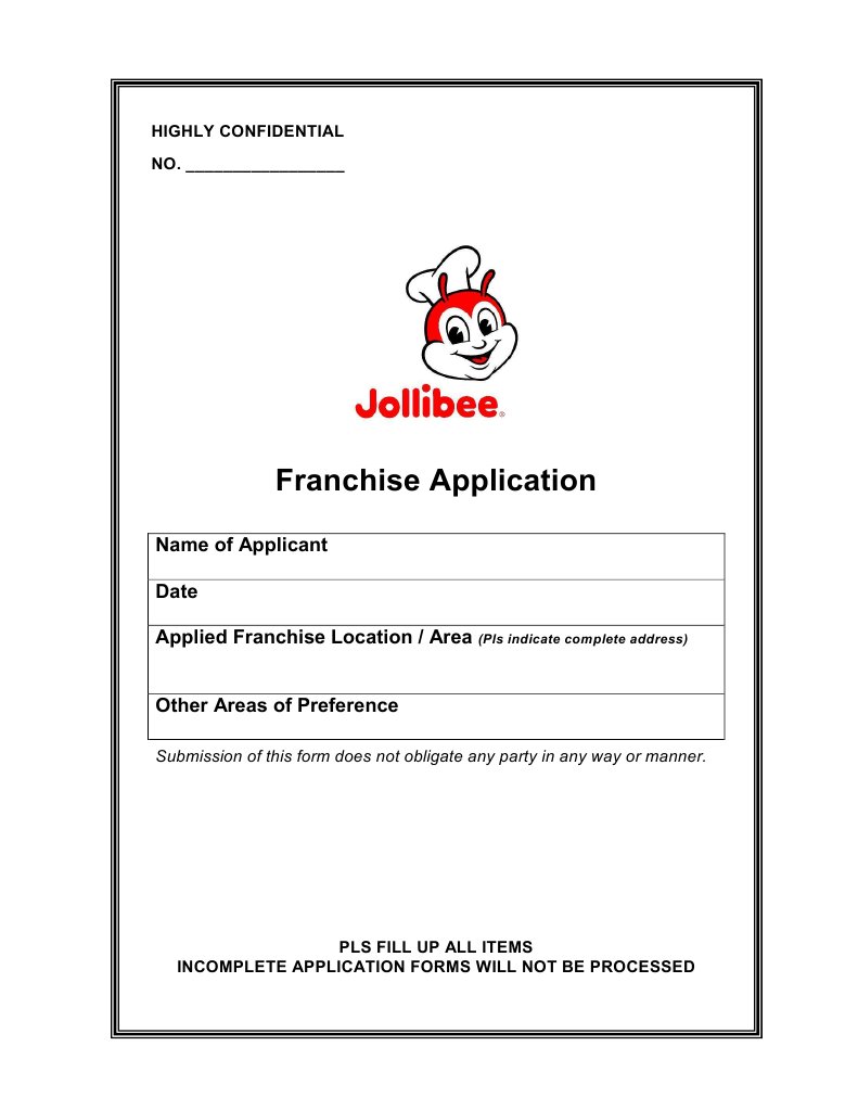 Franchise Application | PDF | Franchising | Business