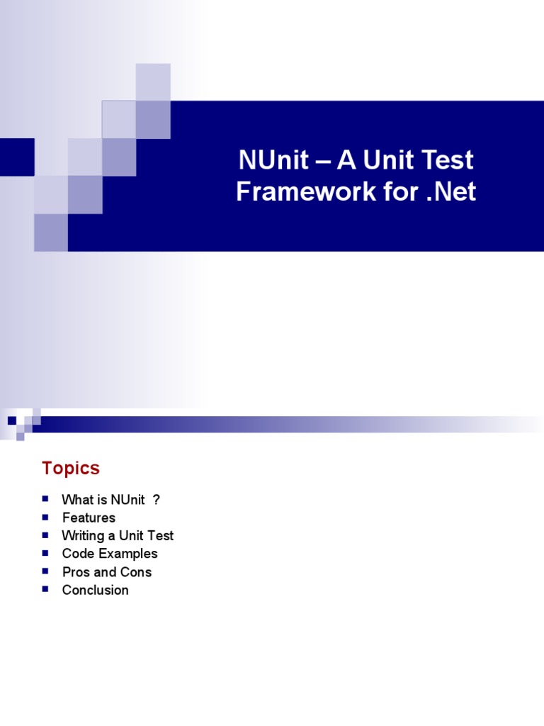 Nunit - A Unit Test | PDF | Command Line Interface | Unit Testing