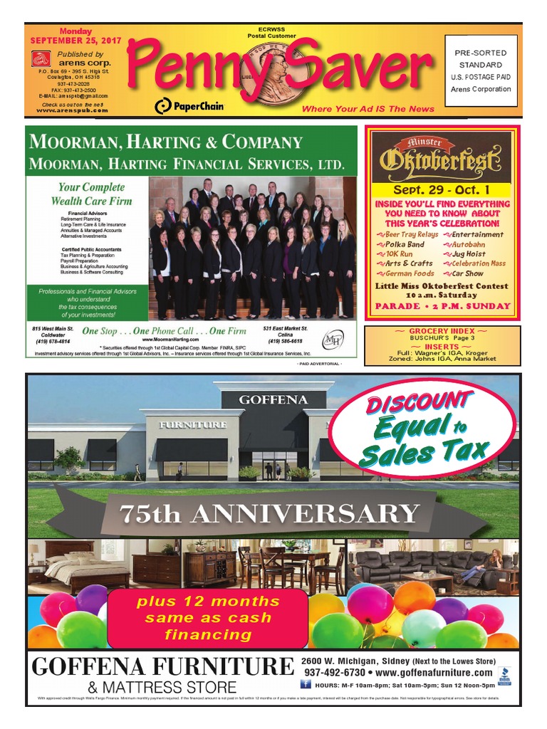 Penny Saver: Sept. 29 - Oct. 1 | PDF | Foods | Beverages