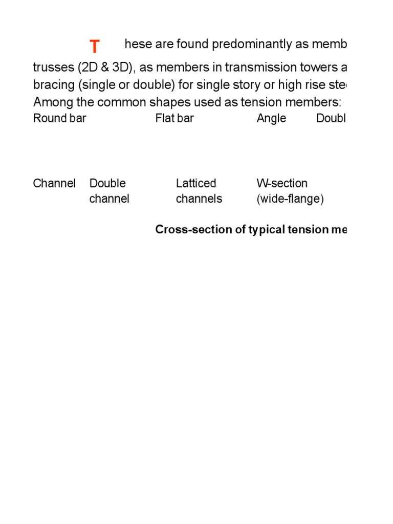 Round Bar Flat Bar Angle Double Angle: Cross-Section | PDF | Rivet | Screw