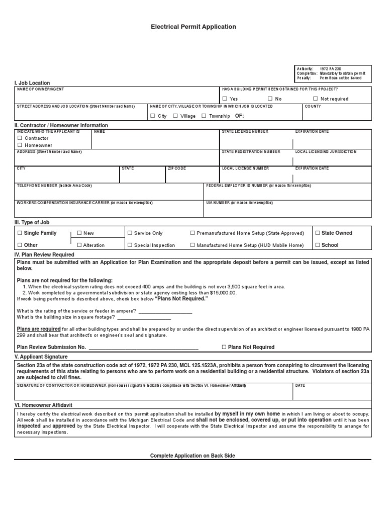 FS - Electrical Permit | PDF | Government | Business