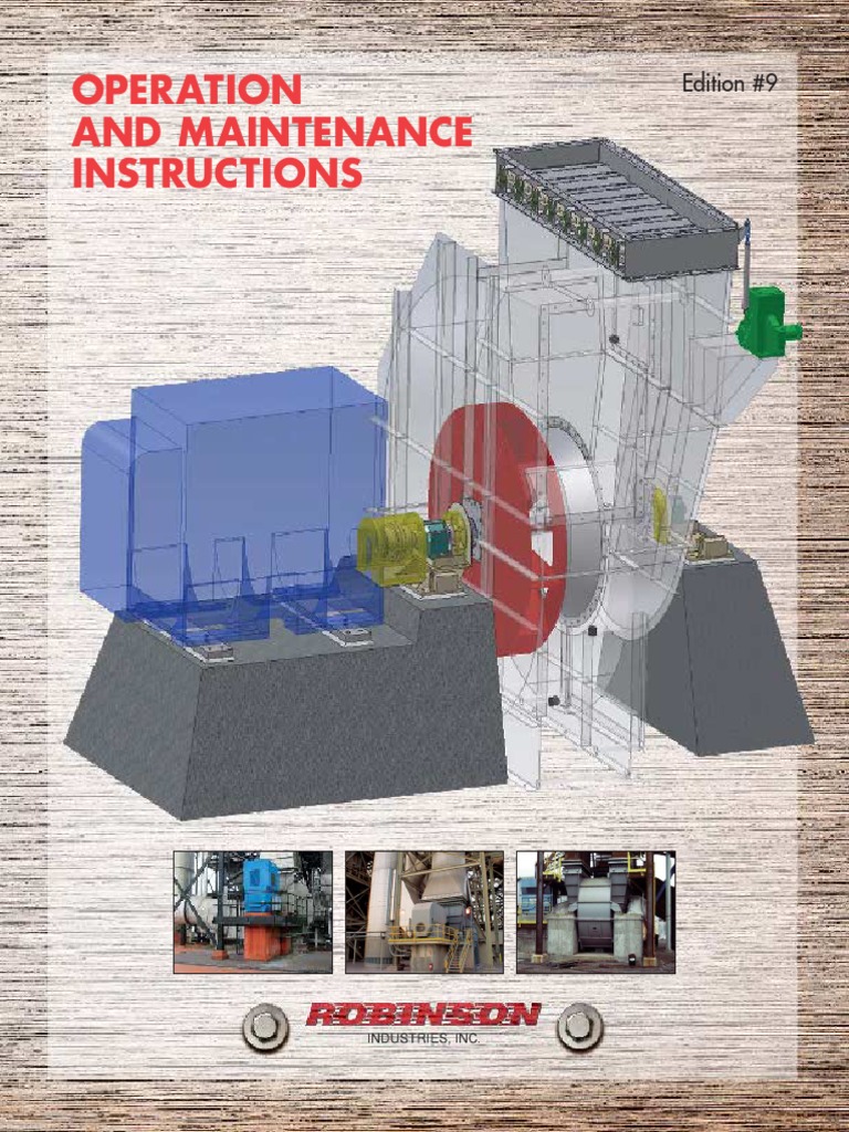 Robinson Fan Manual 1 | PDF | Bearing (Mechanical) | Engineering Tolerance