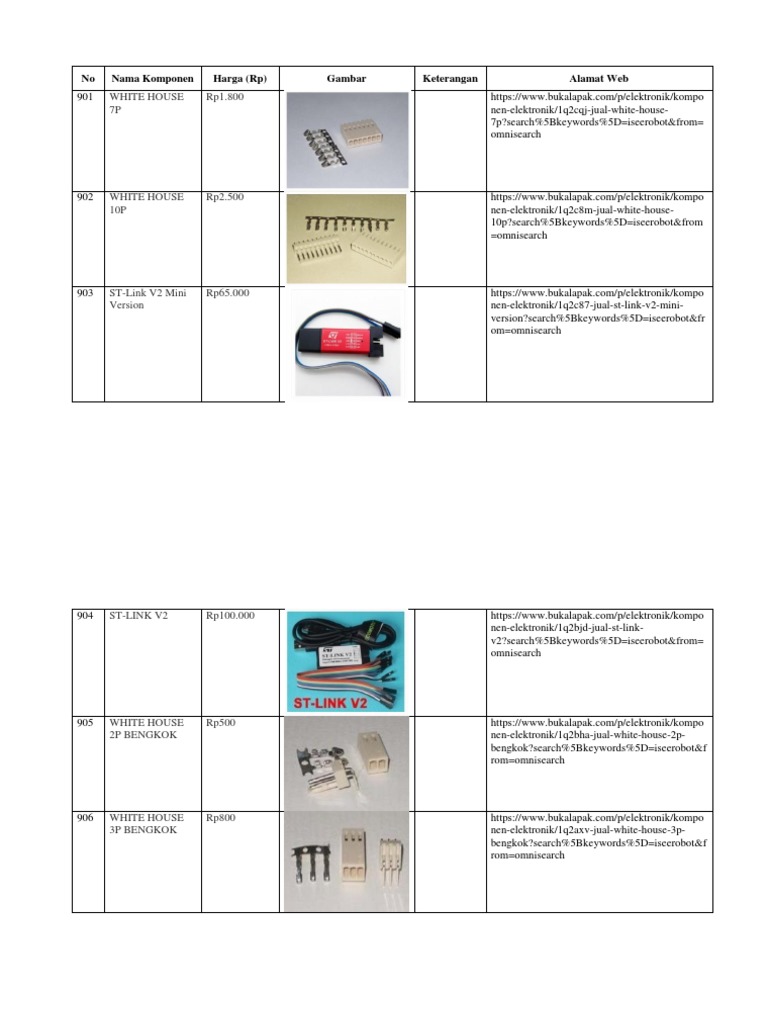 Electronic Components Price List | PDF