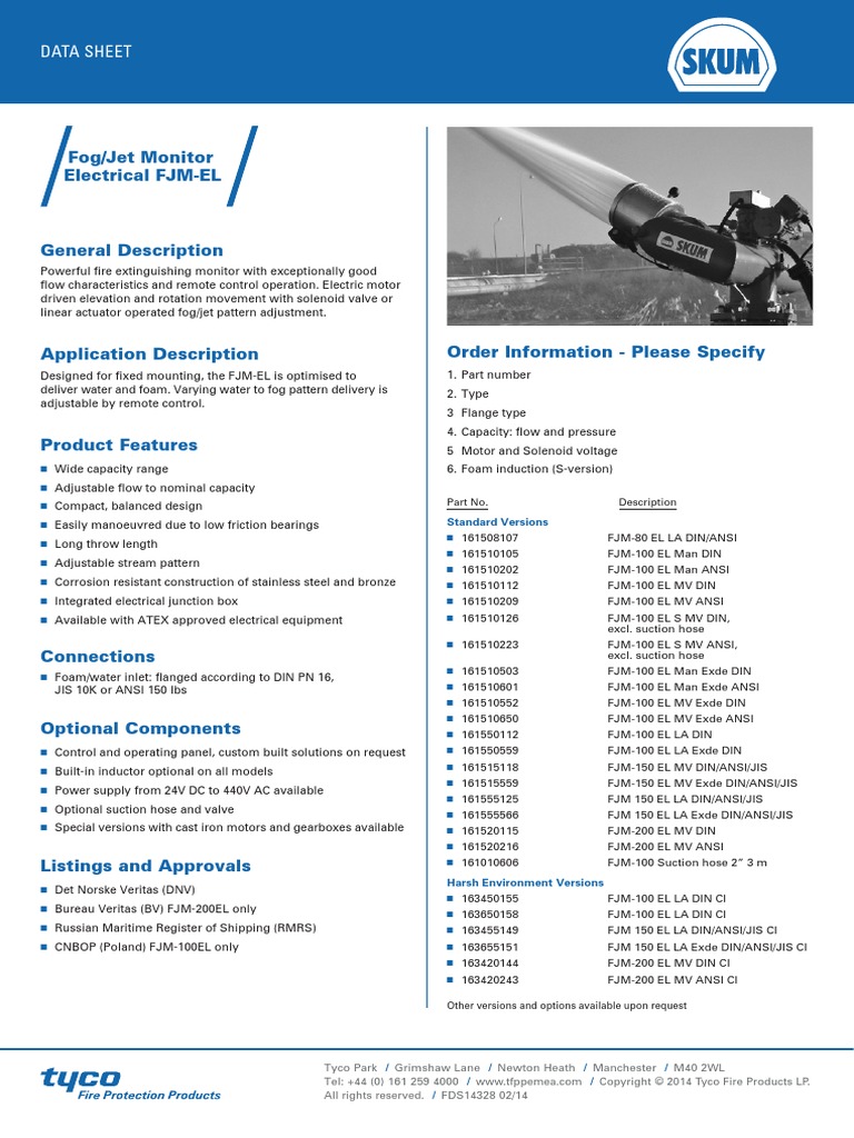 Skum Monitor FJM El - fds14328 0214 LR | PDF | Electric Motor ...