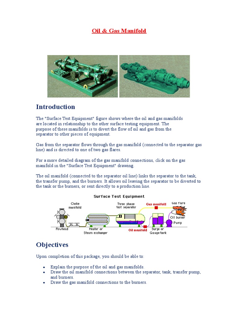 Directing the Flow: The Roles of Oil and Gas Manifolds in Well Testing ...