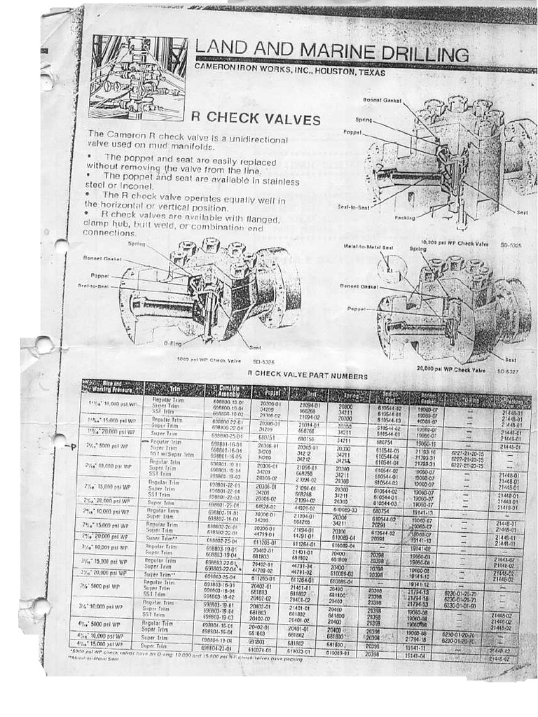 Gate Valve Cameron | PDF | Valve | Bearing (Mechanical)