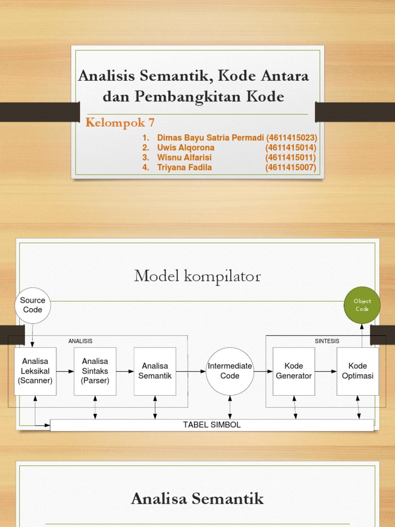 Analisis Semantik, Kode Antara Dan Pembangkitan Kode | PDF