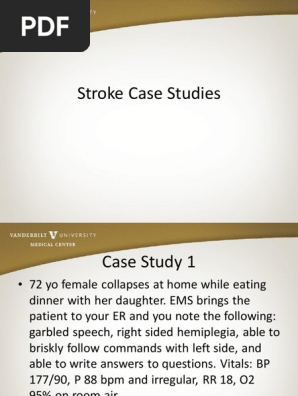 Stroke Patient Case Study