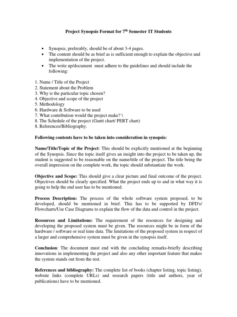 Synopsis Format and Suggested Project Titles | PDF | Cloud Computing ...