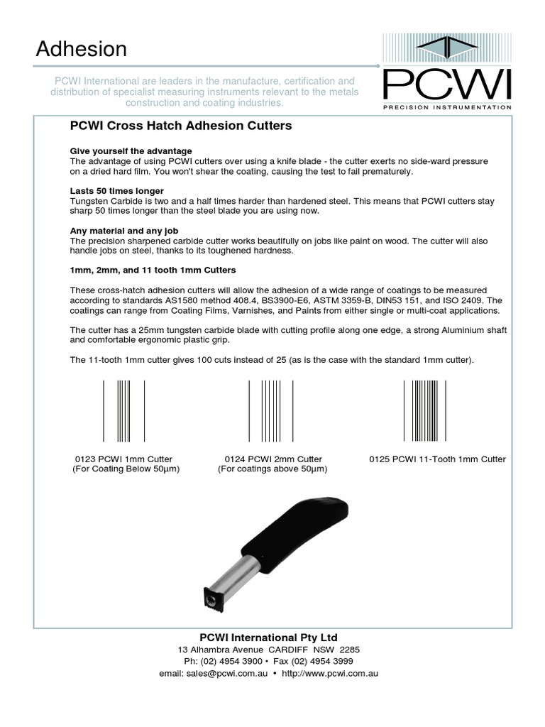 An Introduction to PCWI Cross Hatch Adhesion Cutters for Testing the ...