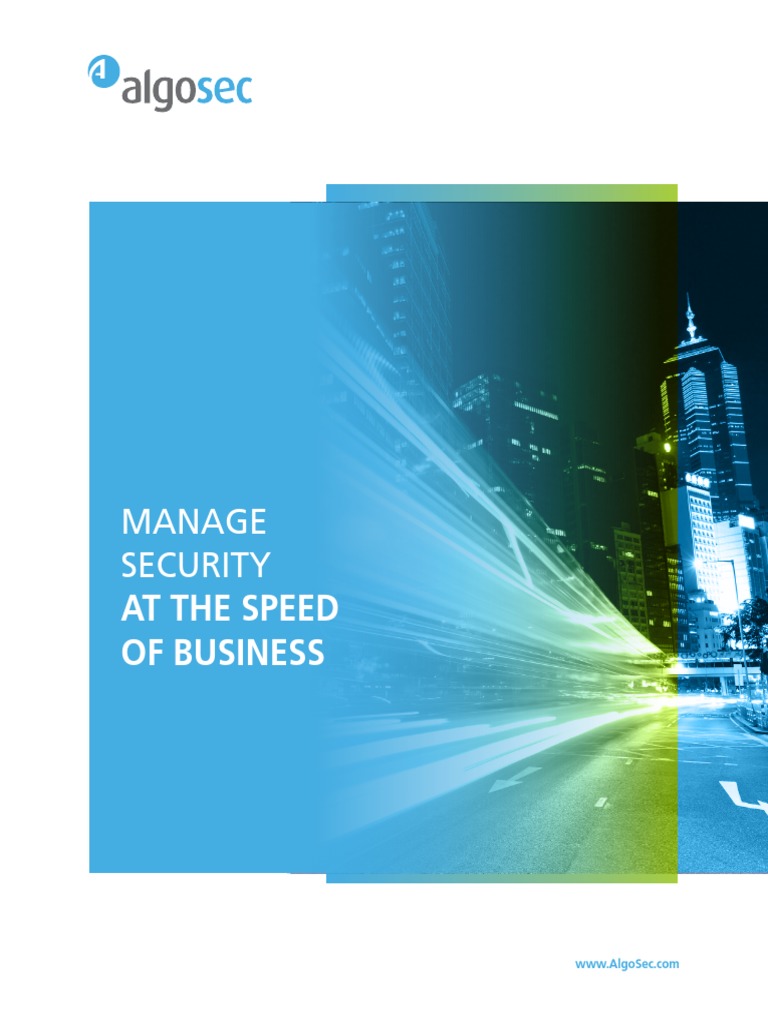AlgoSec Solution Brochure WEB | PDF | Cloud Computing | Regulatory Compliance