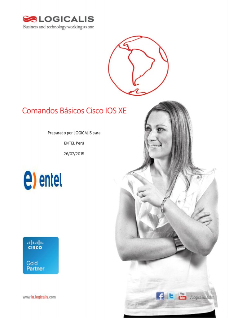 Manual Básico Comandos Cisco | PDF | Enrutador (Computación) | Dirección IP