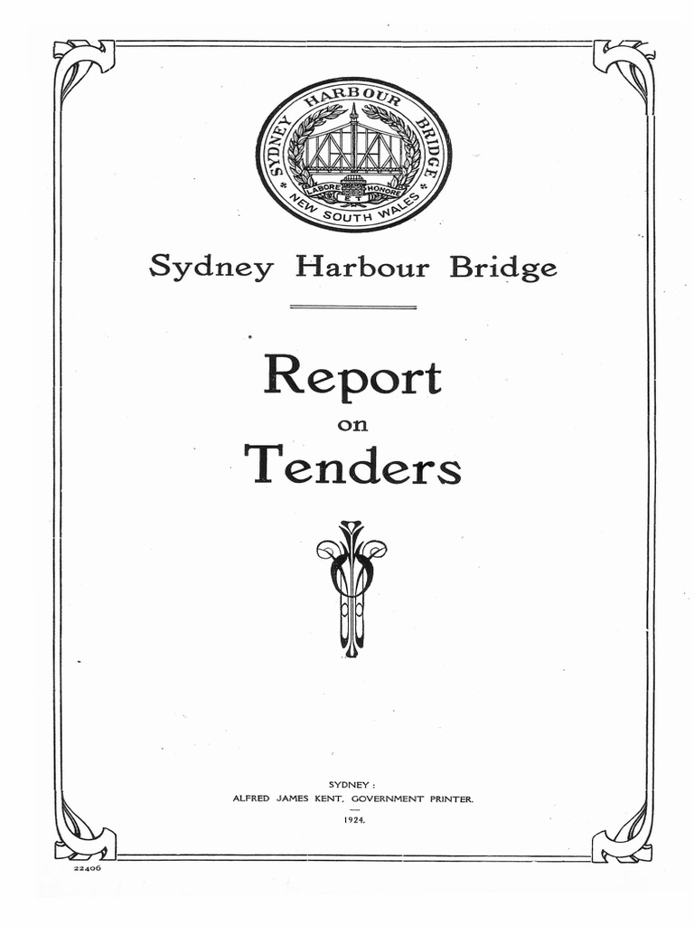 Sydney Harbour Bridge Tender Report | PDF | Truss | Bridge