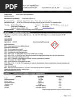 MSDS - CLR® Calcium, Lime & Rust Remover | PDF | Household Chemicals ...