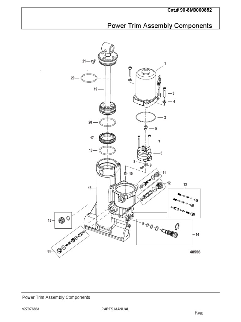 Power Trim Assembly Parts Manual | PDF | Vehicle Technology | Engine ...