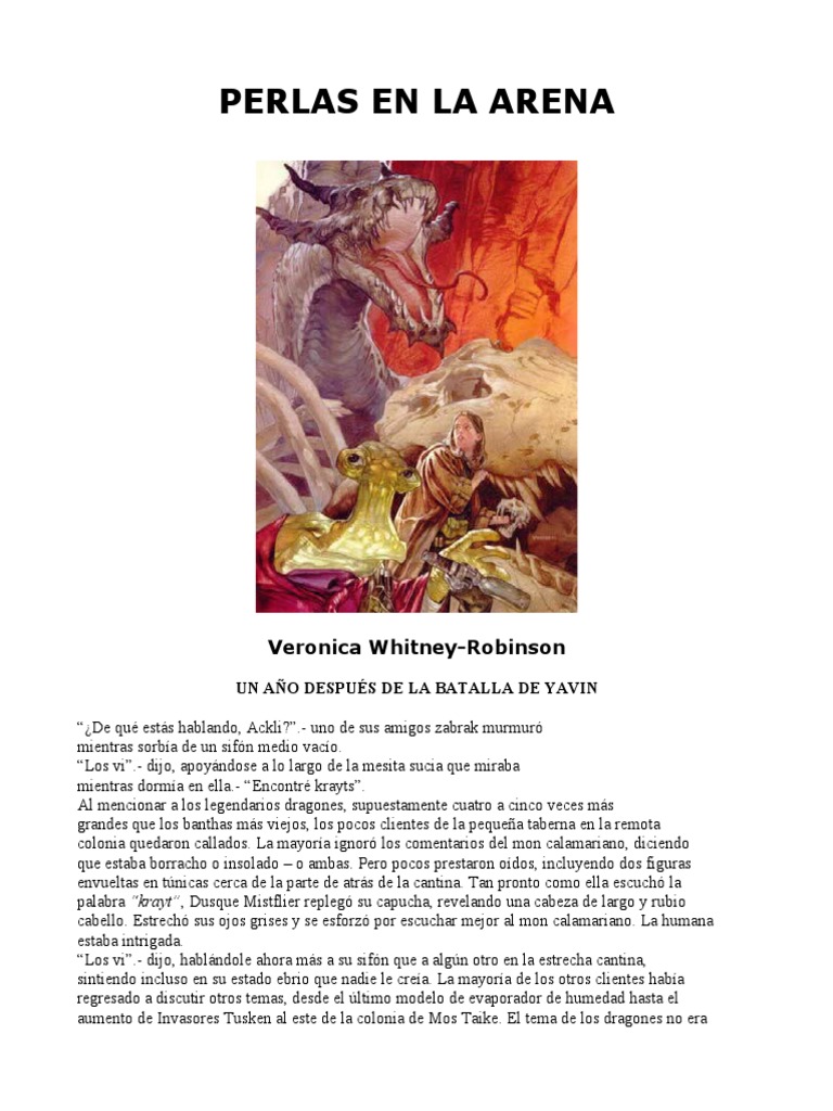 065 Veronica Whitney-Robinson - Star Wars - Perlas en La Arena | PDF ...