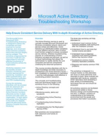 Active Directory Troubleshooting: Workshopplus | PDF | Active Directory | Troubleshooting