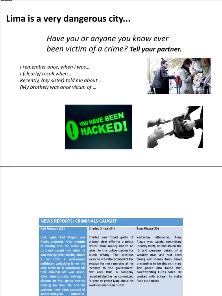 Lima Is A Very Dangerous City... : Have You or Anyone You Know Ever ...