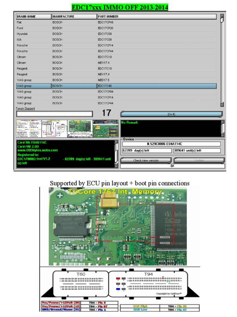 Edc17 Immo Off Software | PDF