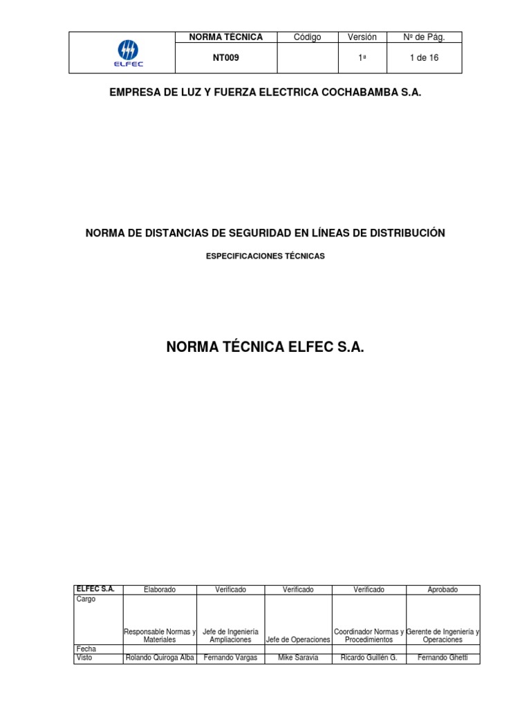 Normas Elfec PDF | PDF