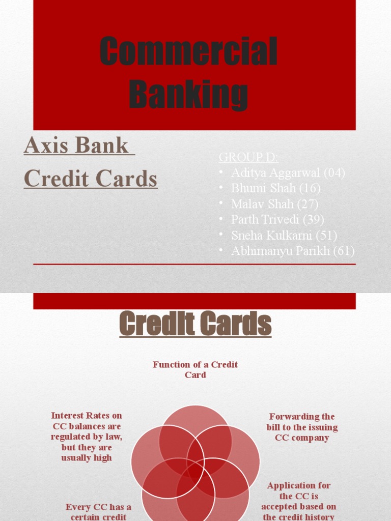 Axis Bank Credit Cards Final Draft | PDF | Credit Card | Banks