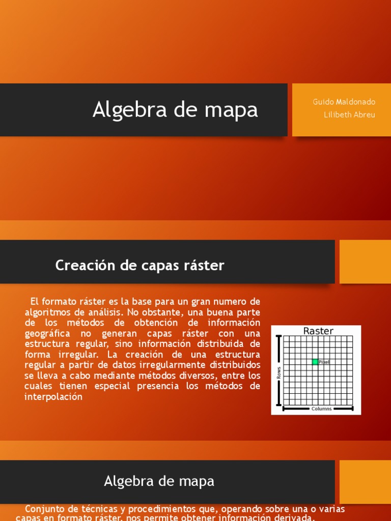 Algebra de Mapas | PDF | Sistema de información geográfica | Áreas de ...