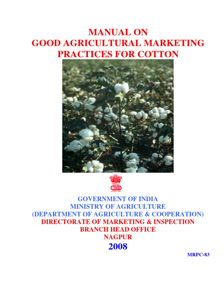 Manual Cotton | PDF | Cotton | Agriculture