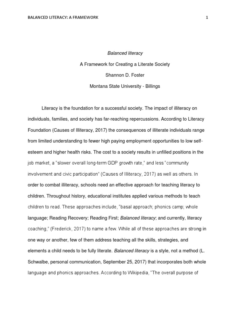 Balanced Literacy Framework Explained | PDF | Literacy | Pedagogy