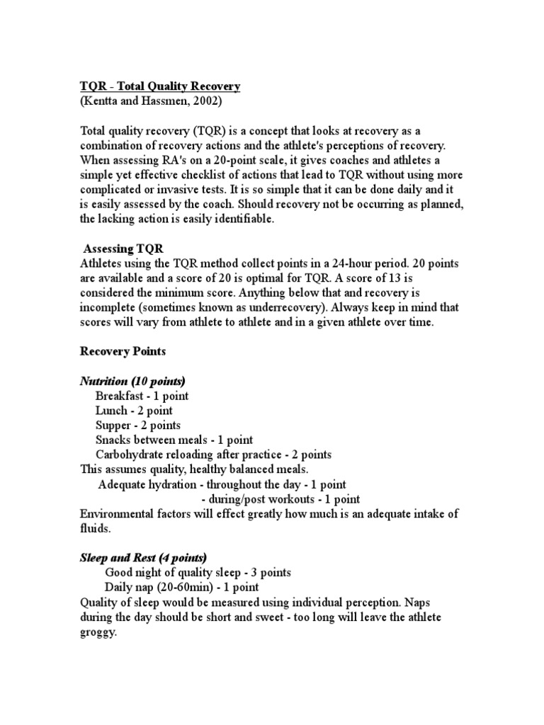 TQR | PDF | Relaxation (Psychology) | Psychology