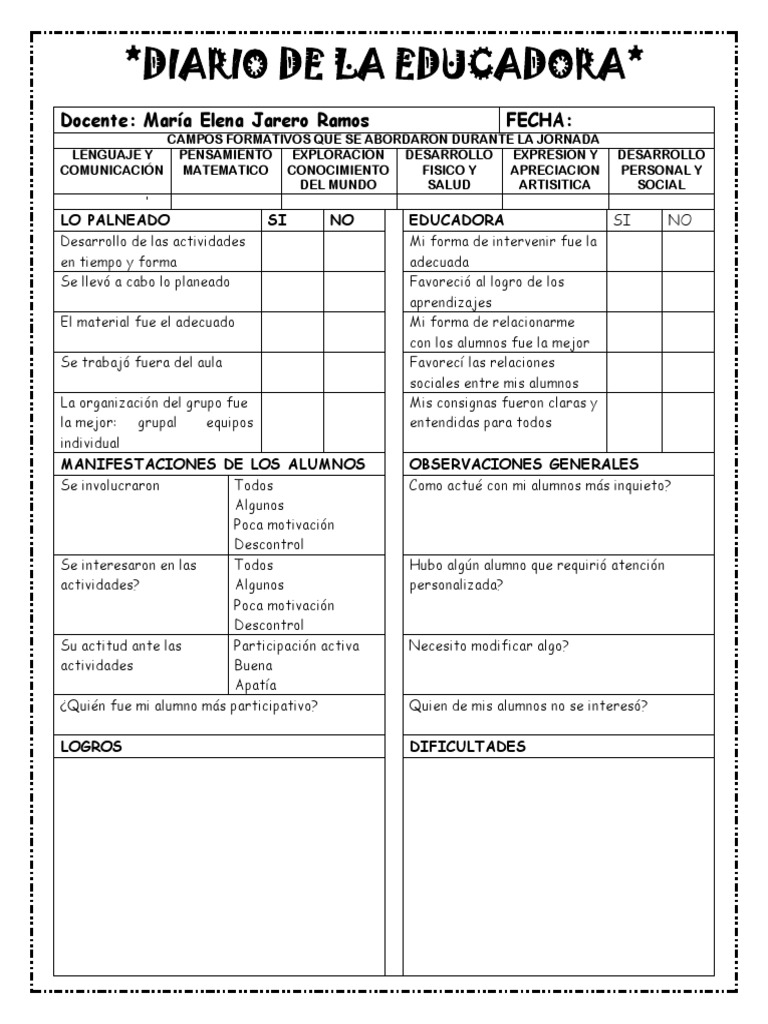 Diario de La Educadora