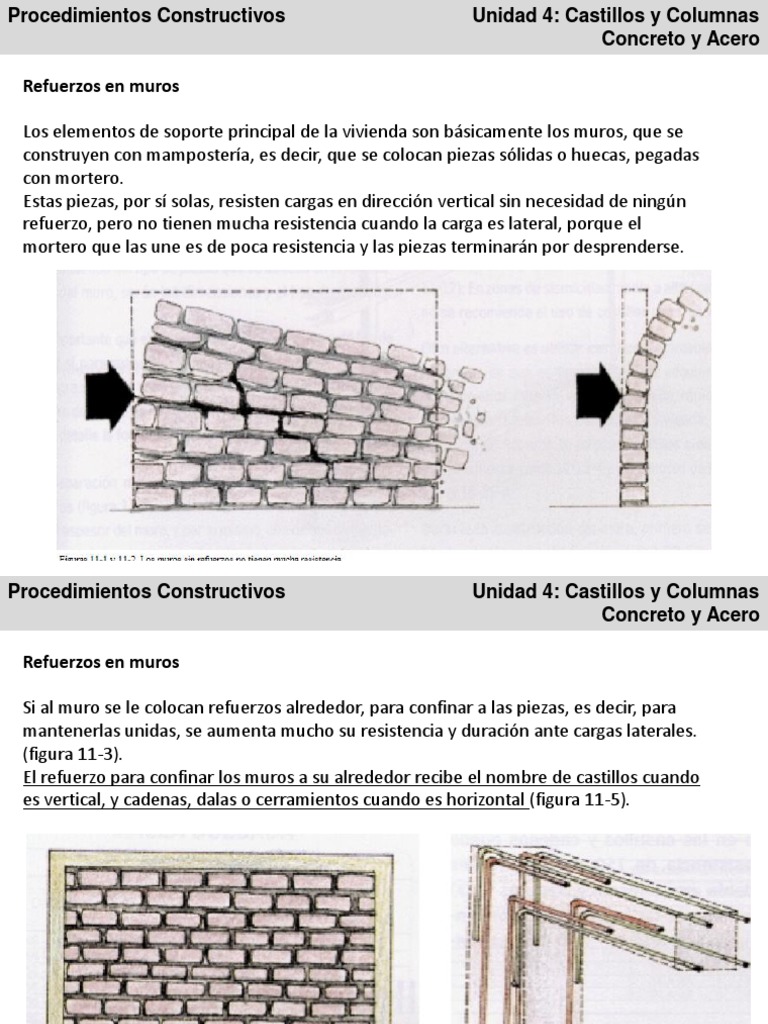 Castillos y Columnas en Construcción | PDF | Castillo | Hormigón