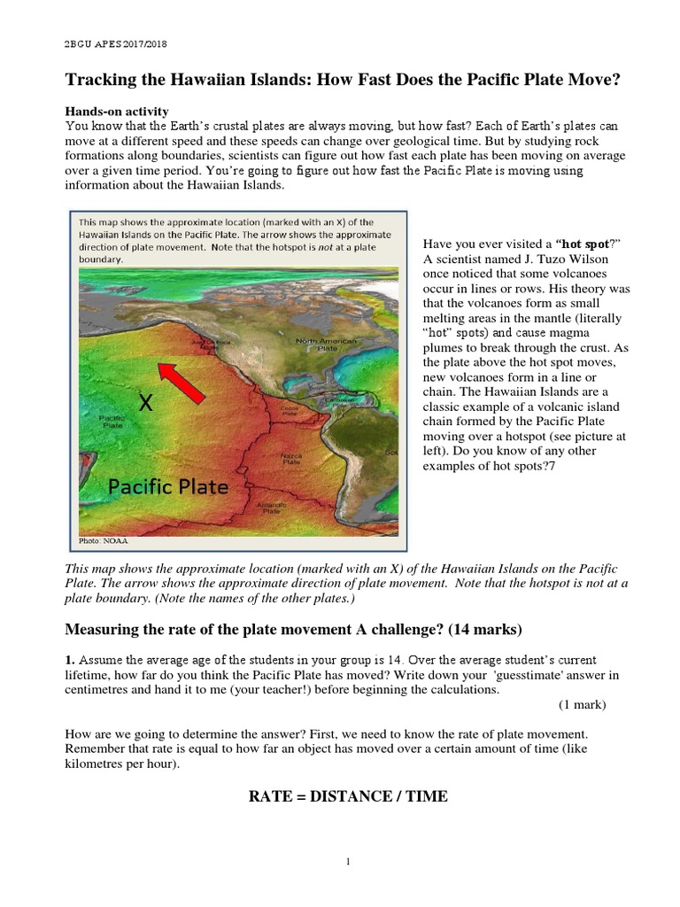 Plate Movement Hawaii | PDF | Plate Tectonics | Structure Of The Earth