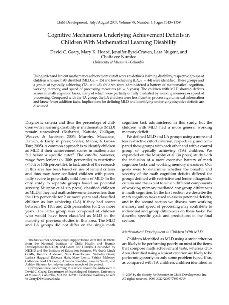 E0b4952179c370a332 PDF | PDF | Intelligence Quotient | Working Memory