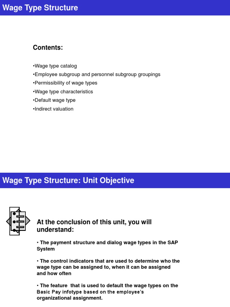 Understanding SAP Wage Type Structure | PDF | Payroll | Wage