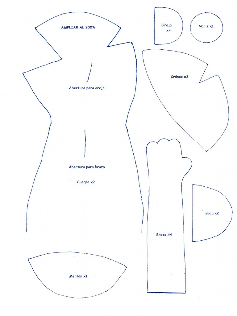 PATRONES Titeres Mano | PDF