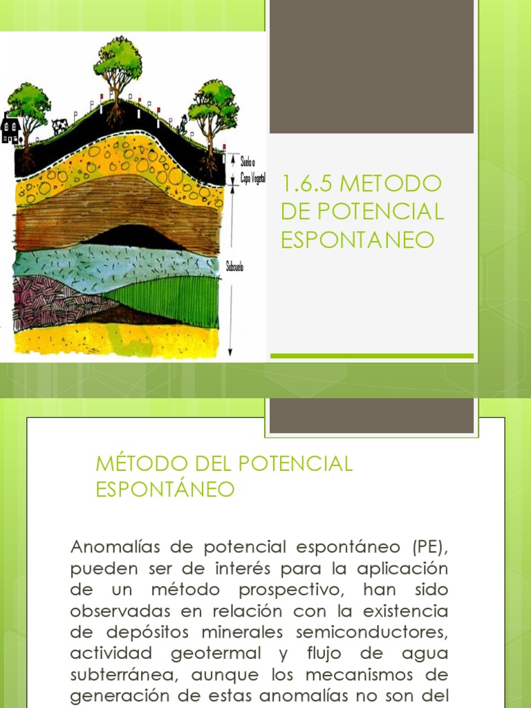 1.6.5 Metodo de Potencial Espontaneo | Descargar gratis PDF | Medición ...