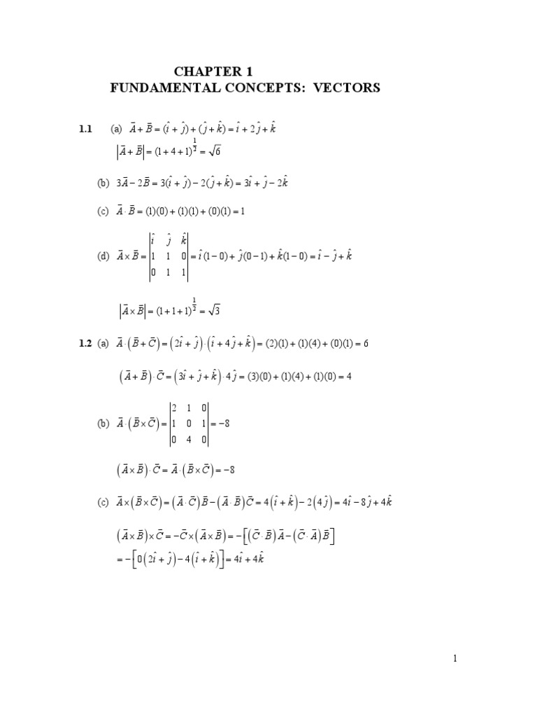 Understanding Vector Fundamentals | PDF