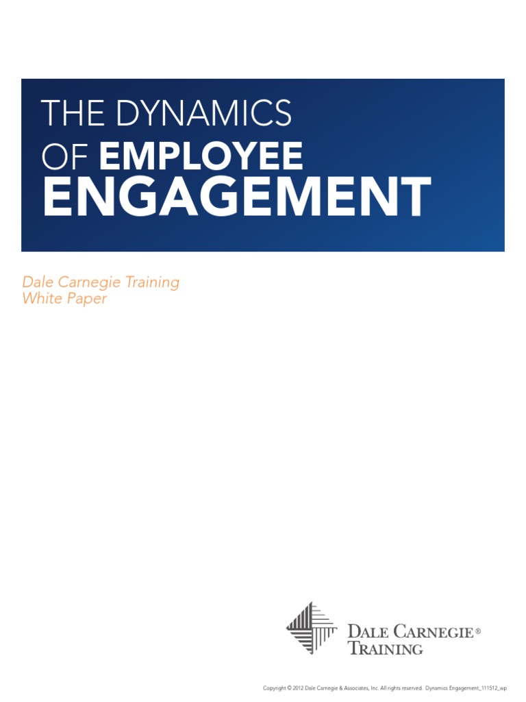 The Dynamics of Employee Engagement PDF | PDF