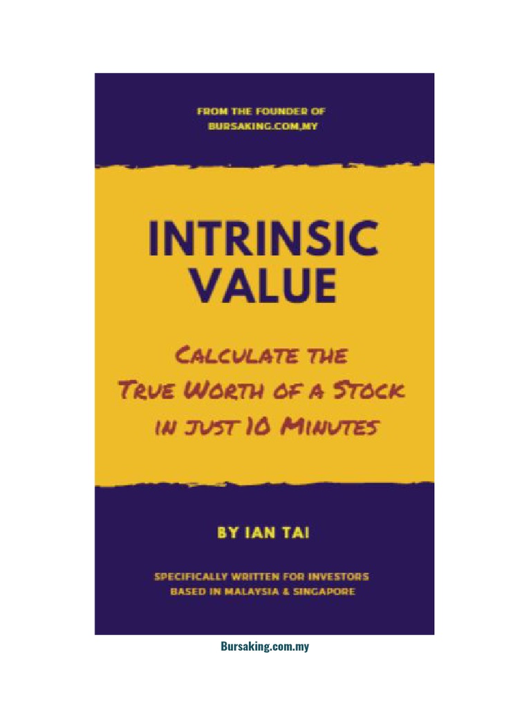 Intrinsic Value - Digital Book | PDF | Stocks | Discounting
