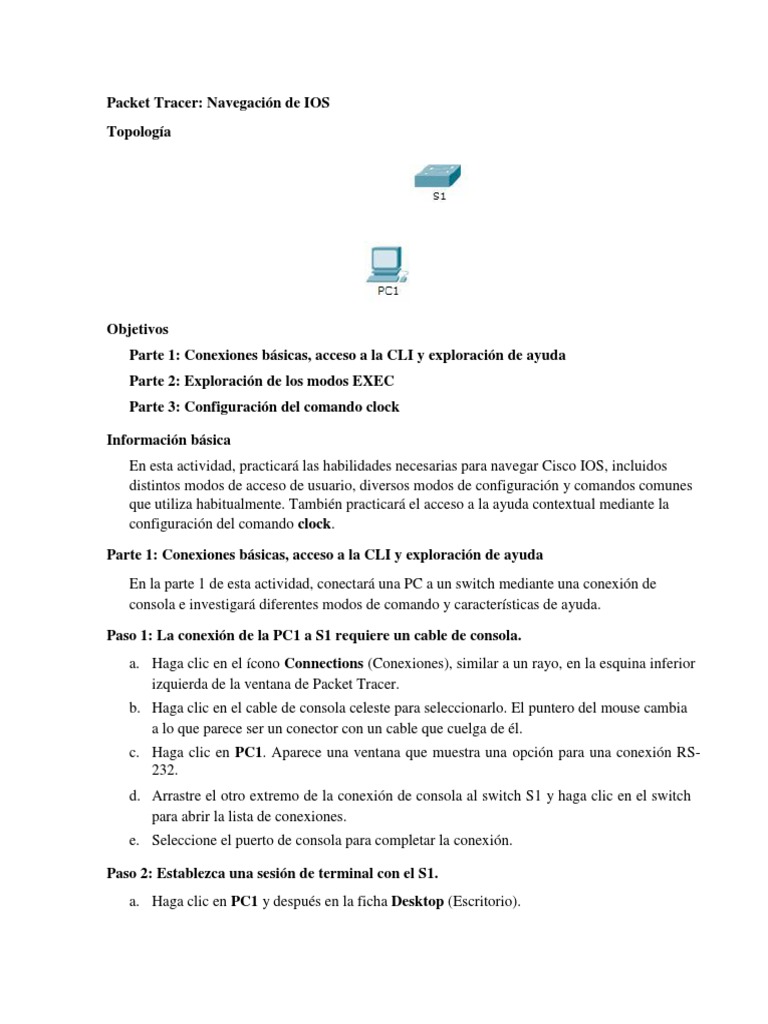 2.1.4.8 Packet Tracer - Navigating The IOS Instructions IG | PDF | Terminal de computadora ...