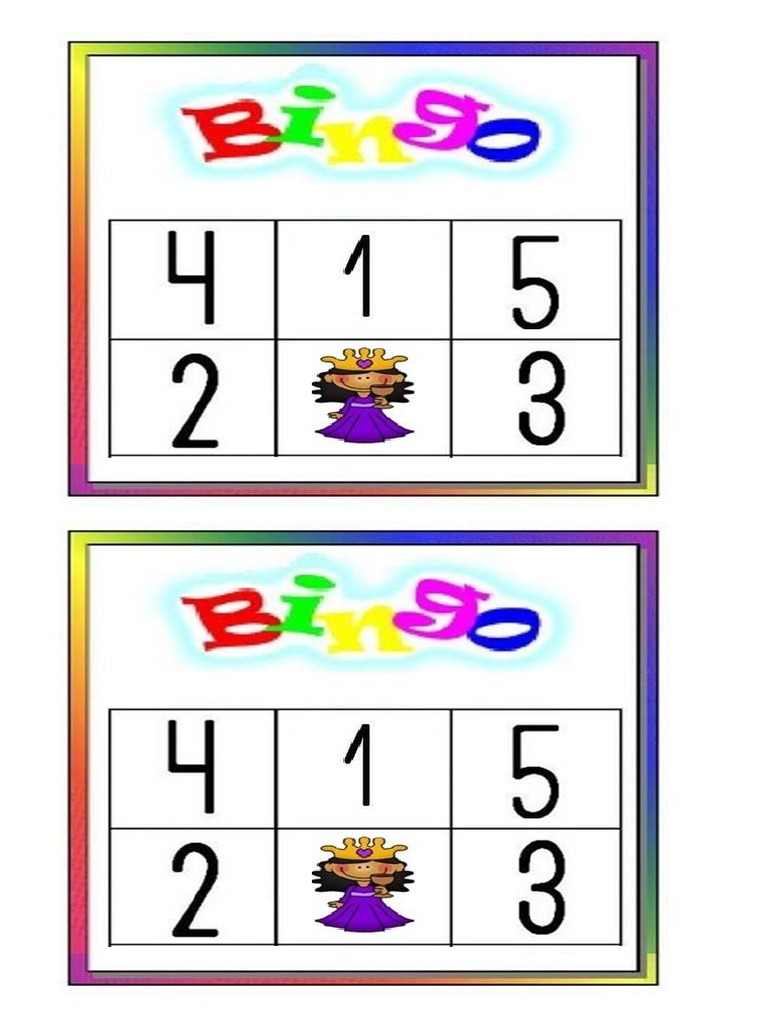 Bingo Del 1 Al 5 | PDF