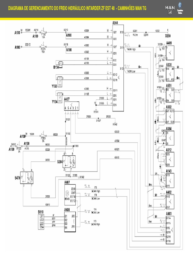 Diagrama Eletrico Intarder ZF Man PDF | PDF