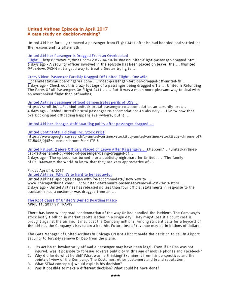 United Express Flight 3411 Incident | PDF | United Airlines | Aviation