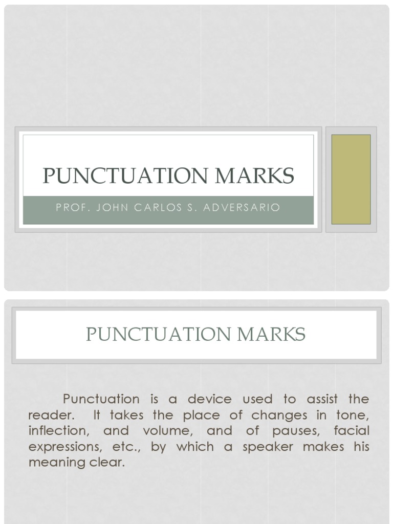 Punctuation Lessons | PDF | Comma | Ellipsis